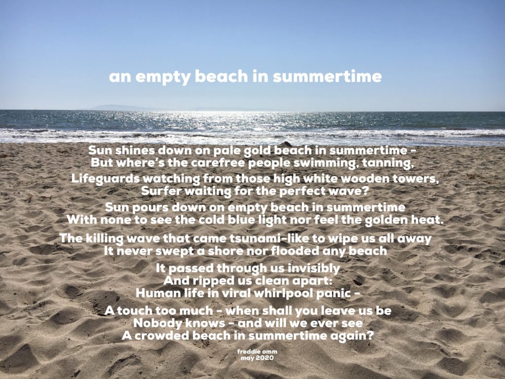 “an empty beach in summer” – freeform sonnet by Freddie Omm — freddie omm